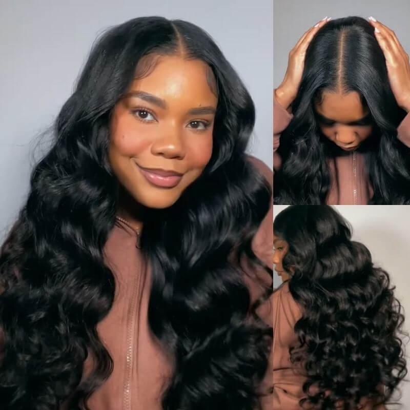 U Part Wig Human Hair With Clips and Versatile-Julia