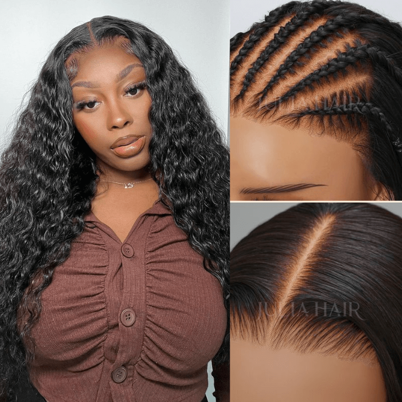 Julia Hair Bye Bye Knots 7x5 Pre Cut Lace Water Wave Wig